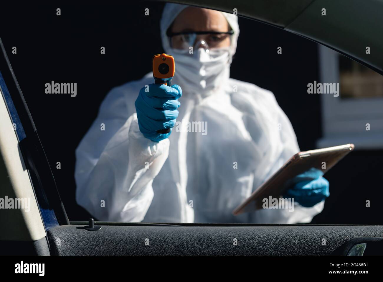 Lab overalls hi-res stock photography and images - Alamy
