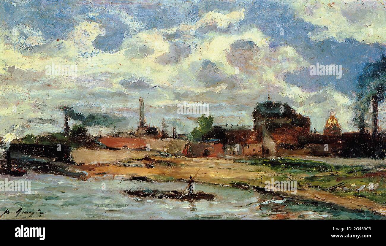 Paul Gauguin - Port De Javel 1876 Stock Photo - Alamy