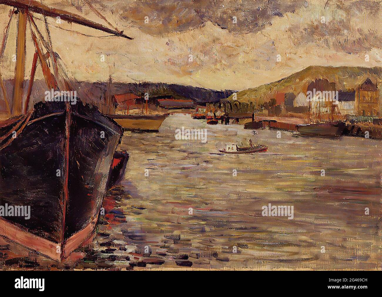 Paul Gauguin - Port Rouen 1884 Stock Photo - Alamy