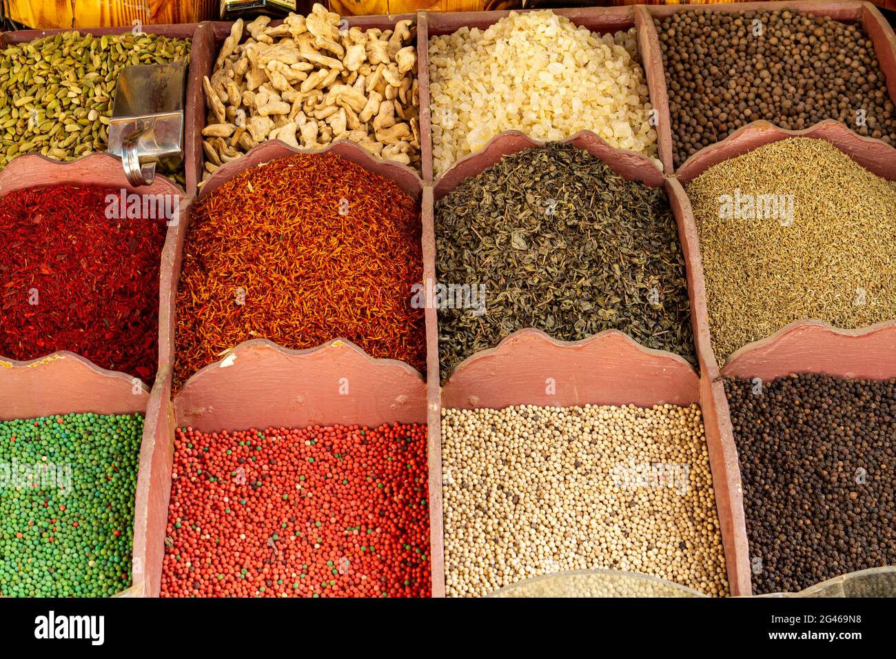 Spices at the Spice Market of Aswan in Egypt Stock Photo - Alamy