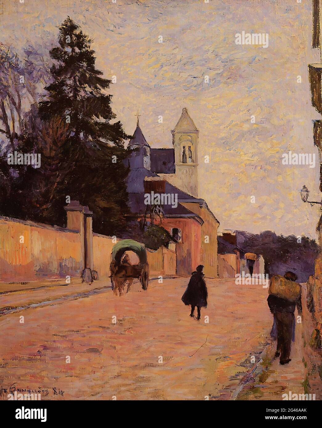 Paul Gauguin - Street Rouen 1884 1 1884 Stock Photo - Alamy