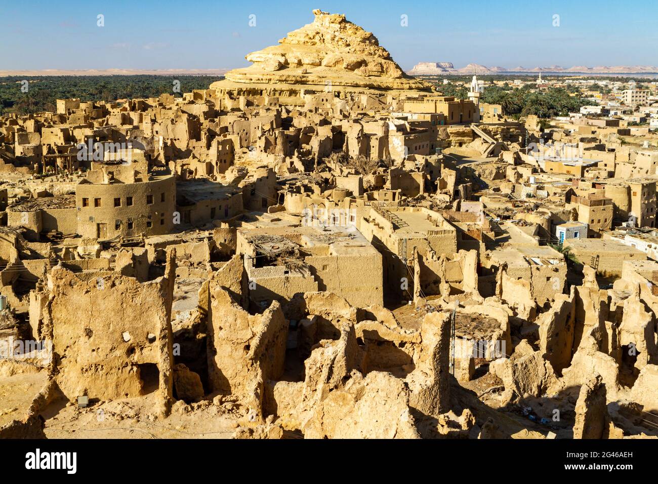 The old oasis town of Siwa in the Sahara of Egypt Stock Photo - Alamy
