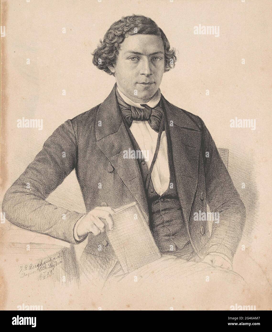 Portrait of a man, possibly Petrus Abraham Samuel van Limburg Brouwer ...