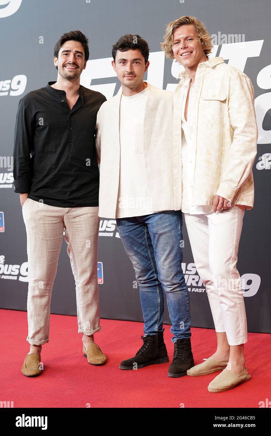 Javier Pagalday, Lorenzo Fernandez and Jonathan Burt of the band Meler ...