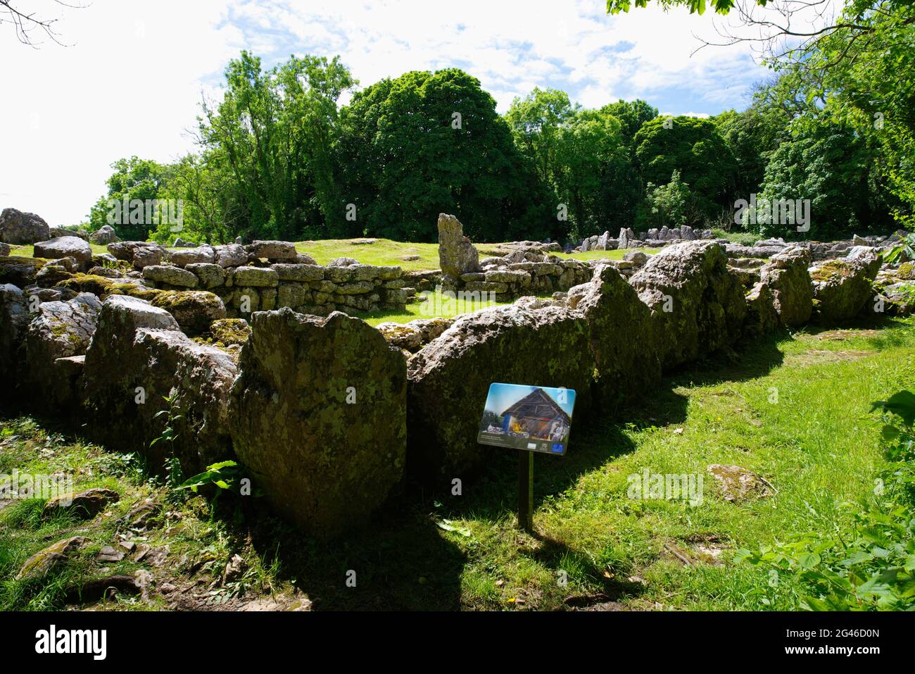Din Lligwy, Ancient Settlement, Anglesey Stock Photo - Alamy