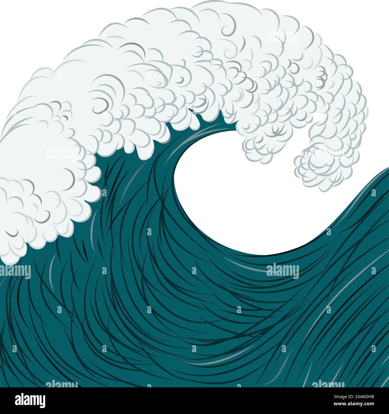 Wave Japanese Style, Vector Illustration EPS 8 Stock Vector Image & Art ...