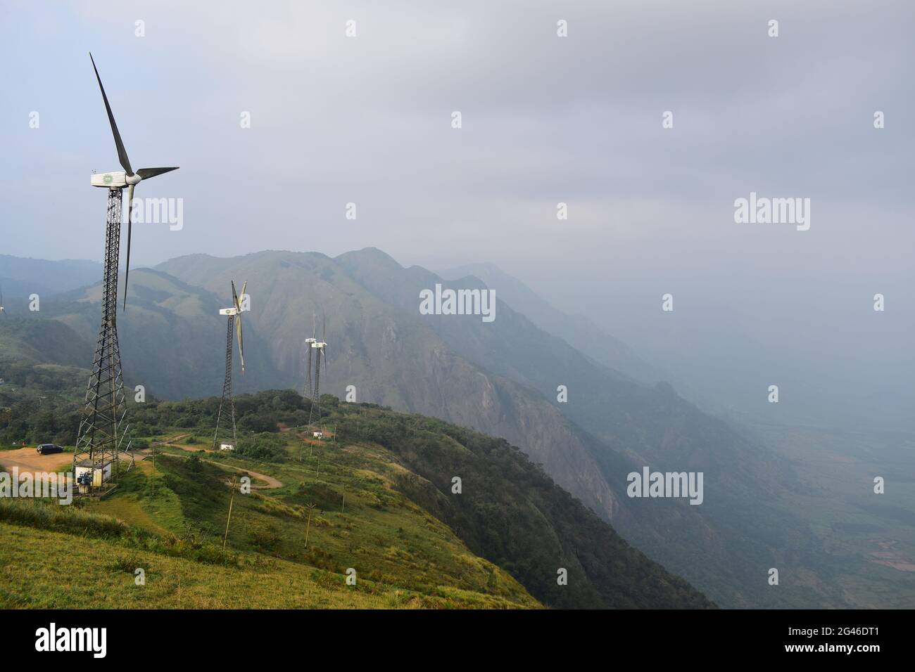 Chathurangapara View Point: The Hills & Mills Destination Stock Photo ...