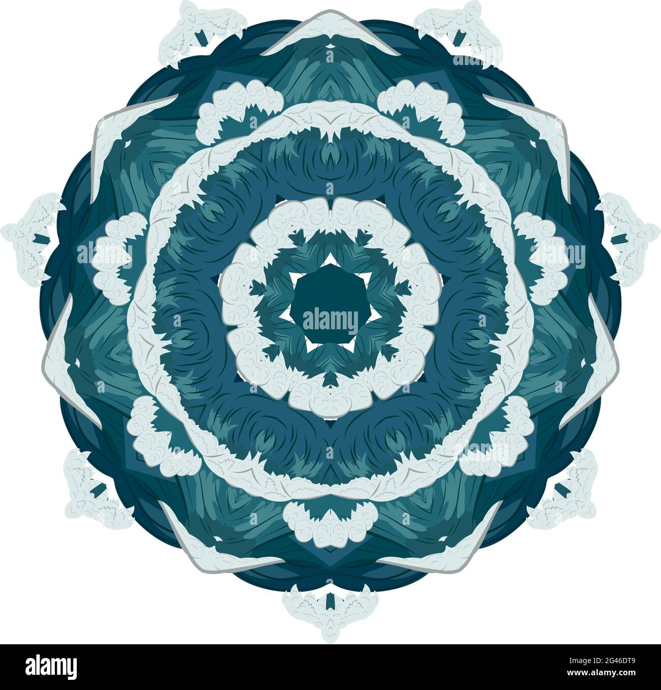Circular pattern form mandala, Vector Illustration EPS 8 Stock Vector ...