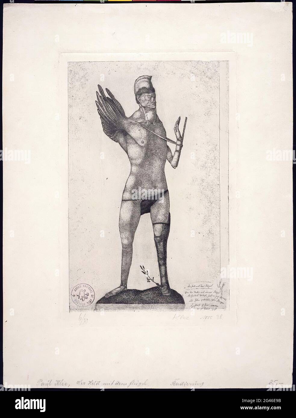 Paul Klee - Der Held Mit Dem Flgel the Winged Hero Stock Photo - Alamy