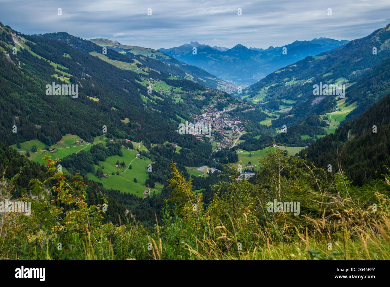 Swiss alps landscape Stock Photo - Alamy