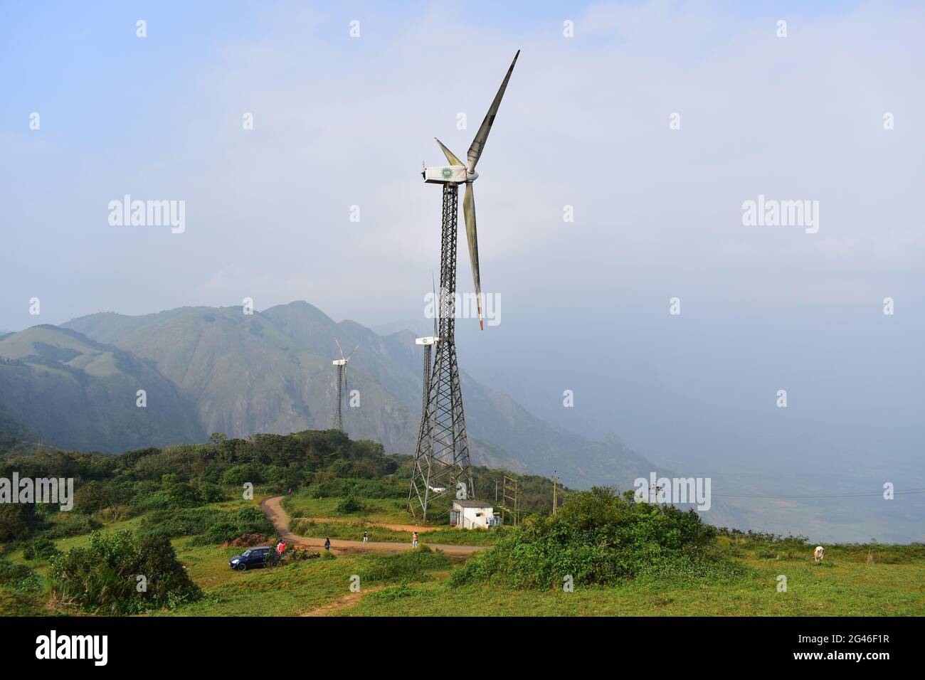Chathurangapara View Point: The Hills & Mills Destination Stock Photo ...