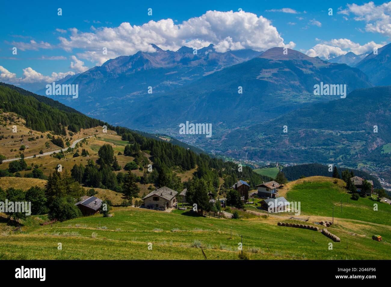 Italian alps landscape Stock Photo - Alamy