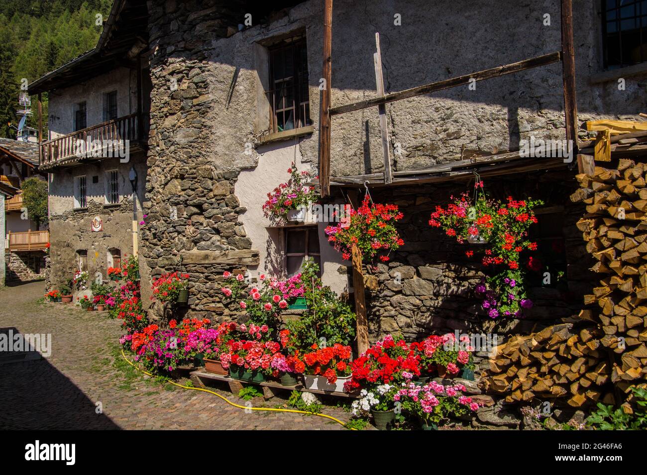 Italian alps landscape Stock Photo - Alamy