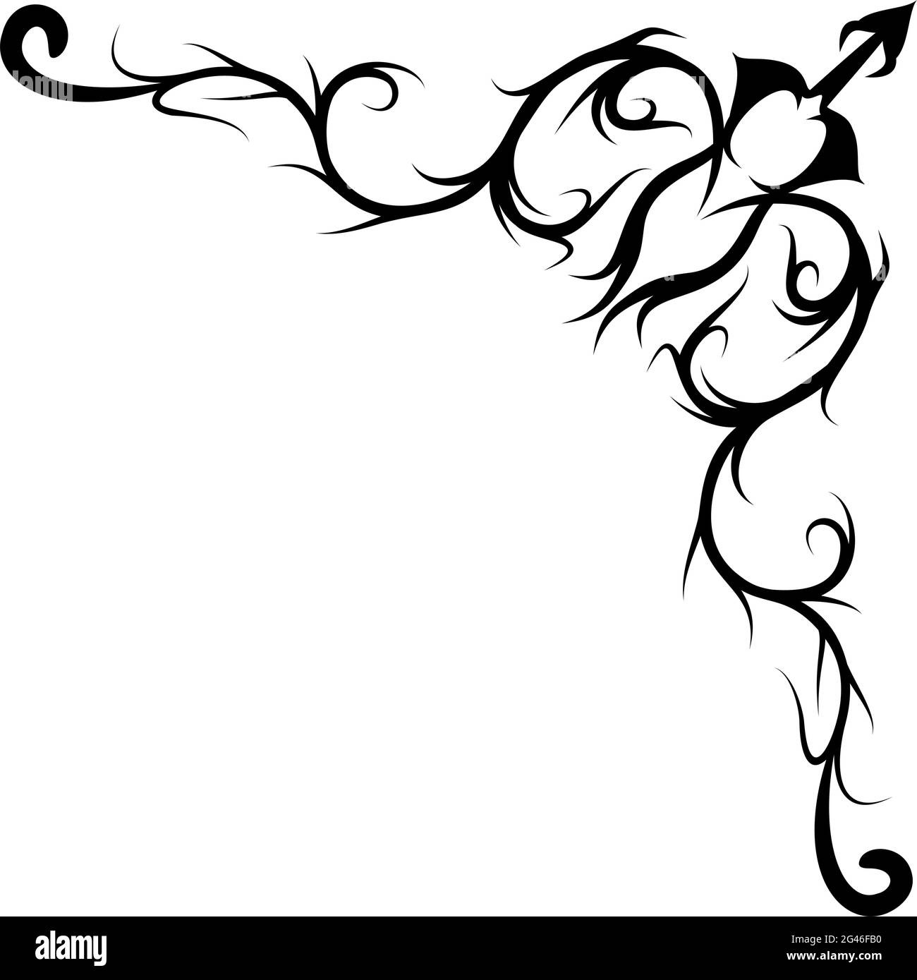 Fancy Border Clip Art Swirl