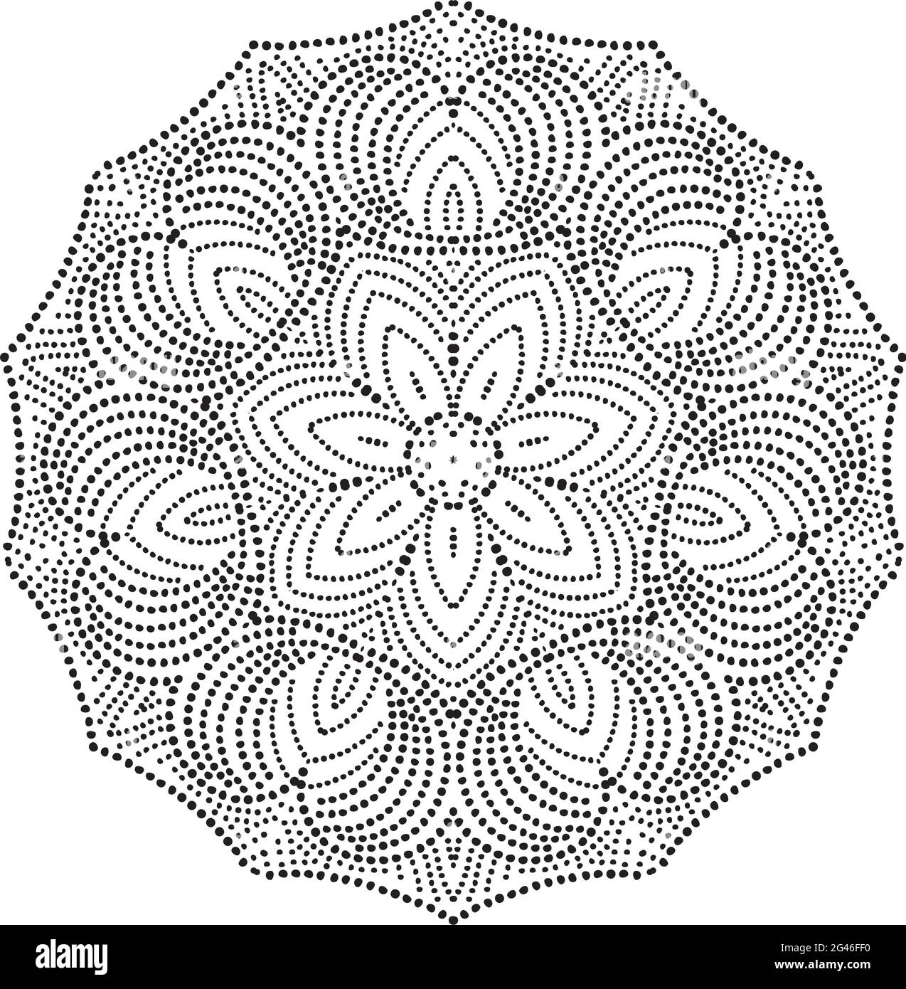 Circular pattern in form of mandala Stock Vector Image & Art - Alamy