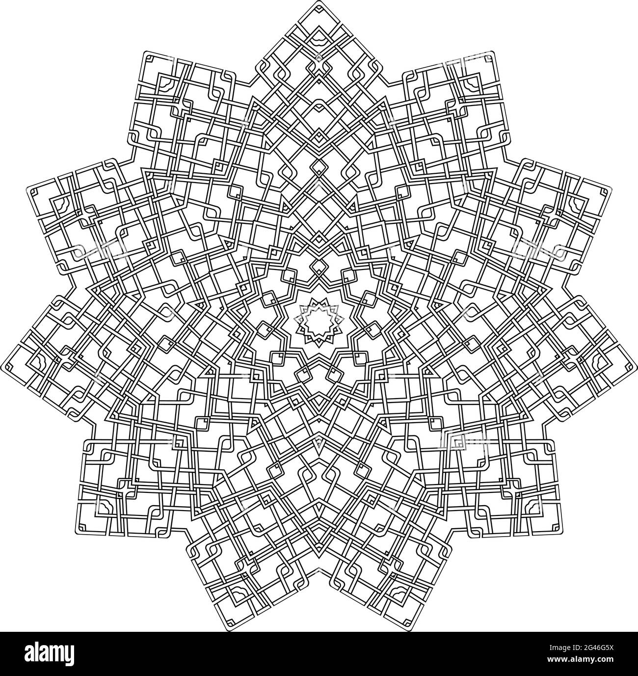 Circular pattern in form of mandala Stock Vector Image & Art - Alamy