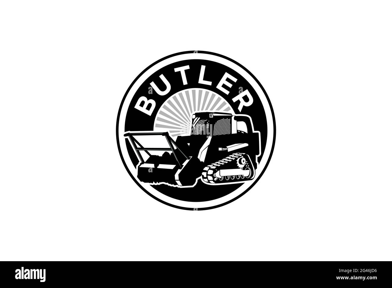 Butler logo template vector. Heavy equipment logo vector for ...