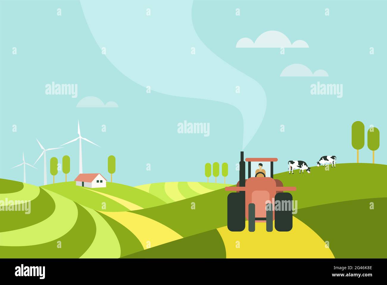 Farm india technology Stock Vector Images - Alamy