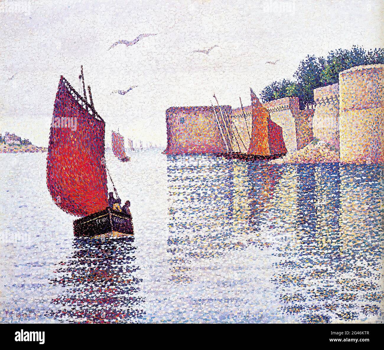 Paul Signac - Sardine Boat 1891 Stock Photo - Alamy
