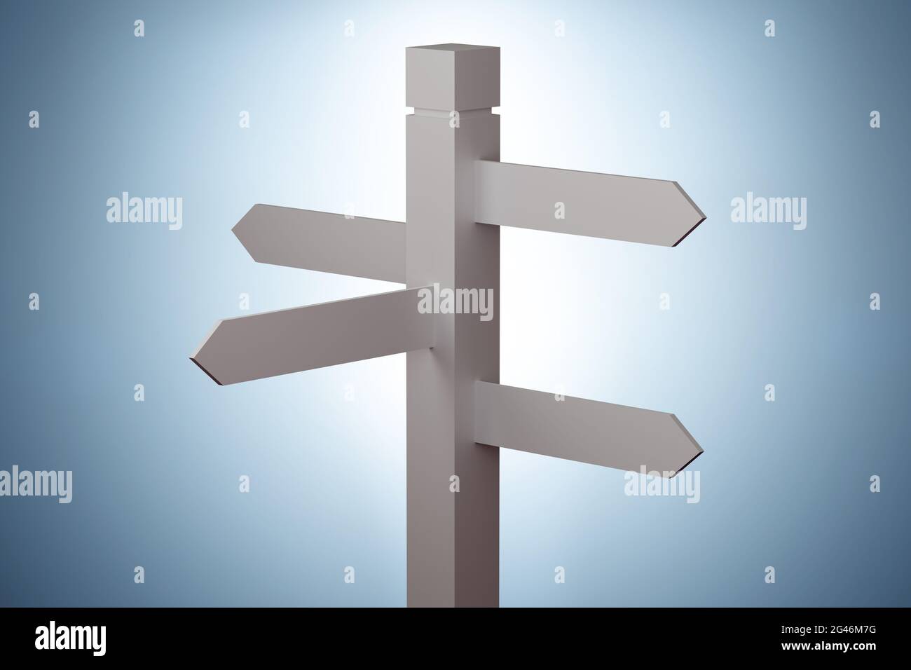 Road direction side in the navigation concept - 3d rendering Stock ...