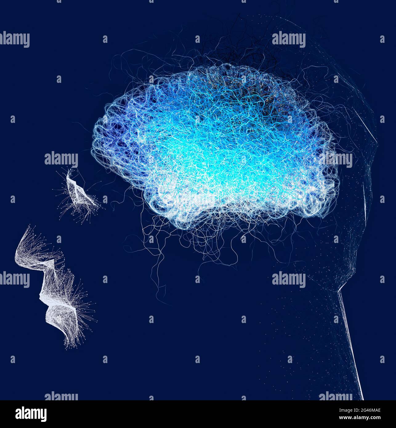 Brain potential. Ideas and innovation. Free your mind. Synapses and ...