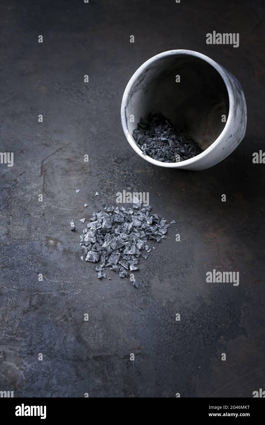 Modern style traditional gourmet pyramid salt flakes salt offered as ...