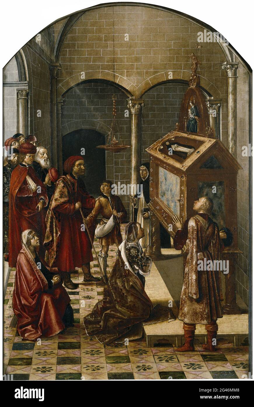 Pedro Berruguete - the Adoration of the Tomb of Saint Peter Martyr ...