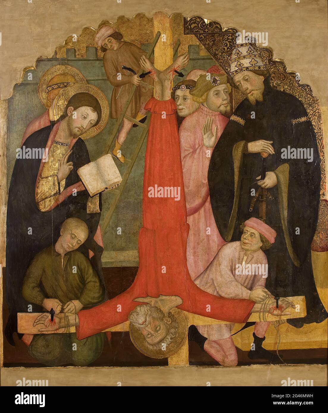 Pere Serra - Crucifixion of Saint Peter Stock Photo - Alamy