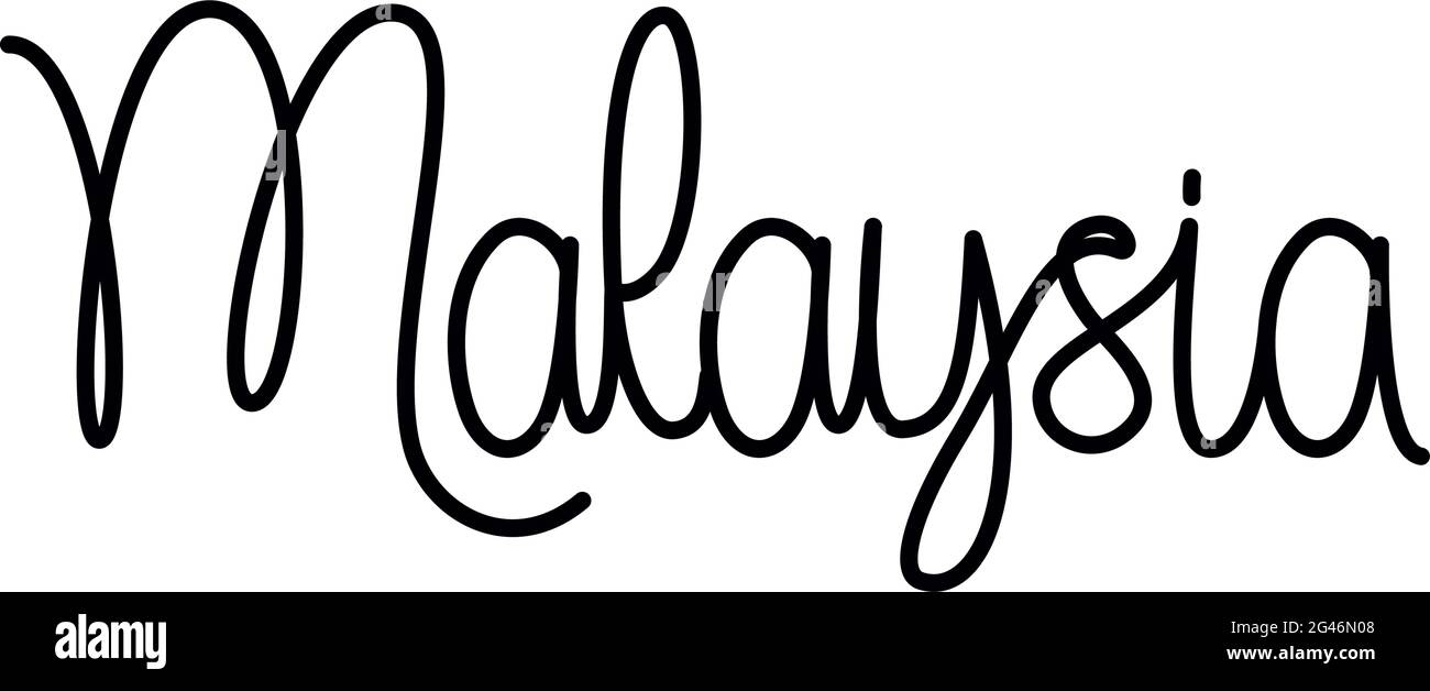 malaysia lettering design Stock Vector Image & Art - Alamy