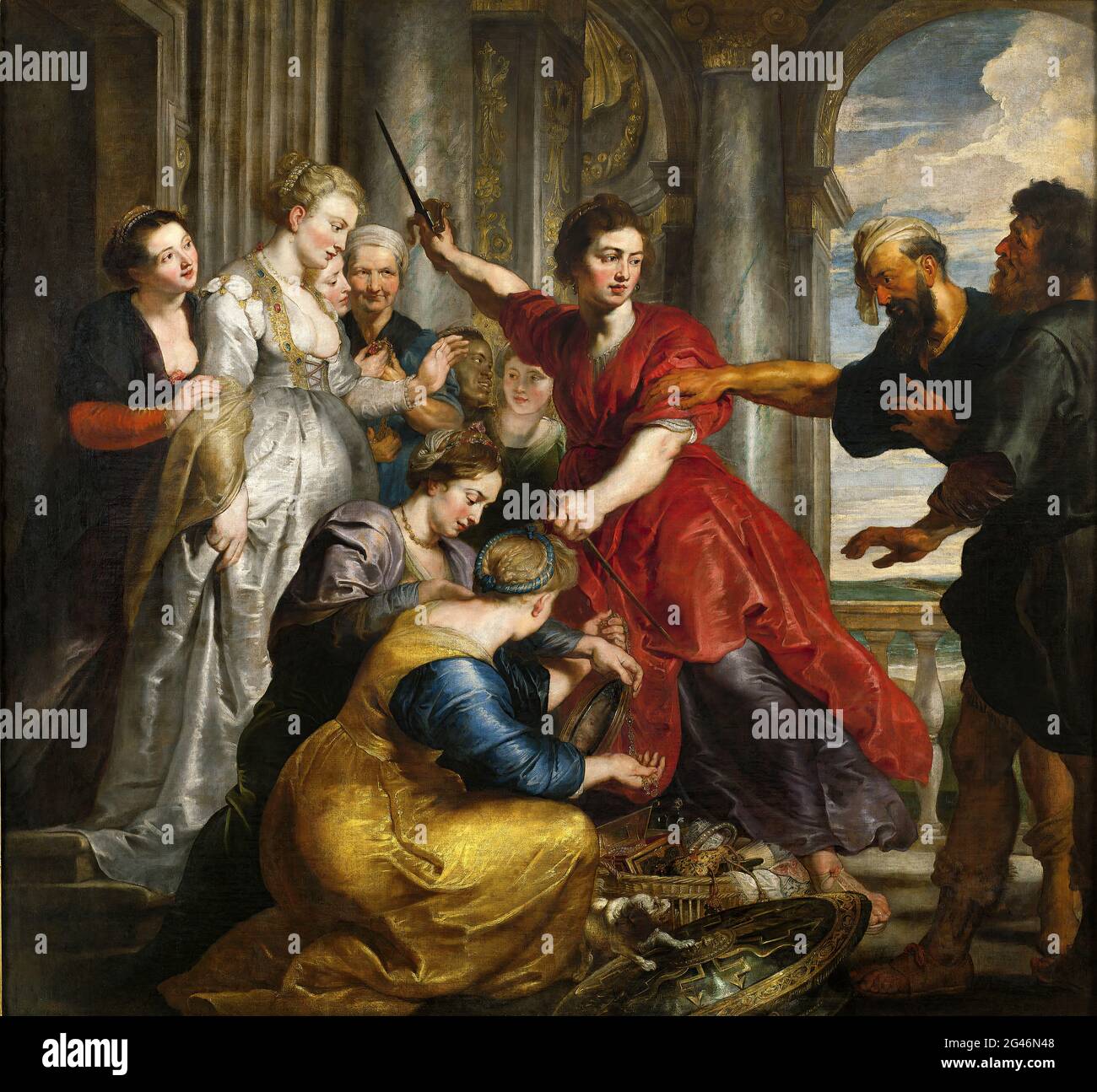 Peter Paul Rubens - Achilles Discovered by Ulysses and Diomedes Stock ...