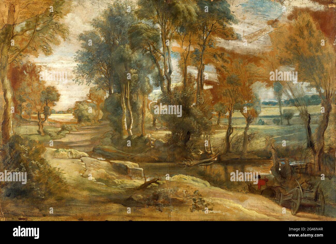 Peter Paul Rubens - a Wagon Fording a Stream Stock Photo - Alamy