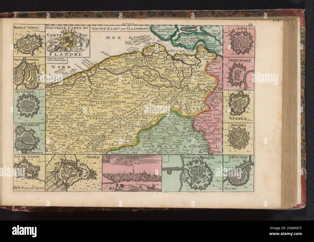Map of Flanders; New map of Flanders / Nouvelle Carte du Comte de ...