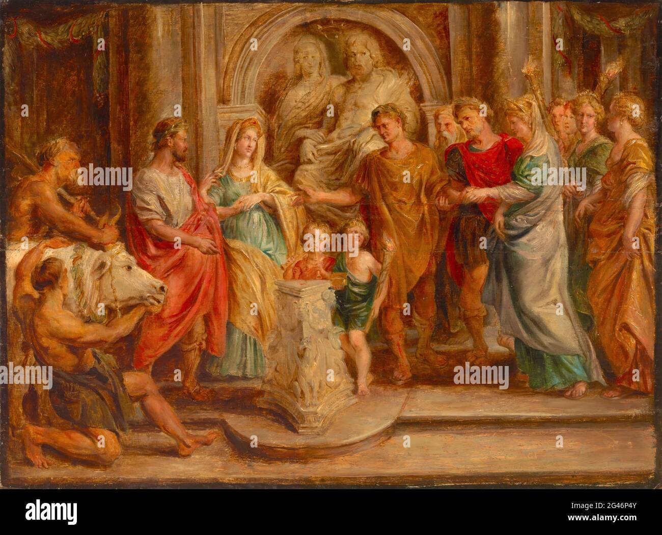 Peter Paul Rubens - Constantines Marriage Stock Photo - Alamy