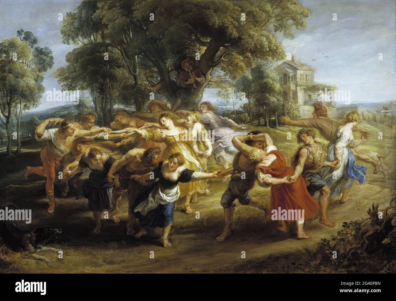 Peter Paul Rubens - Dance of Mythological Characters and Villagers ...