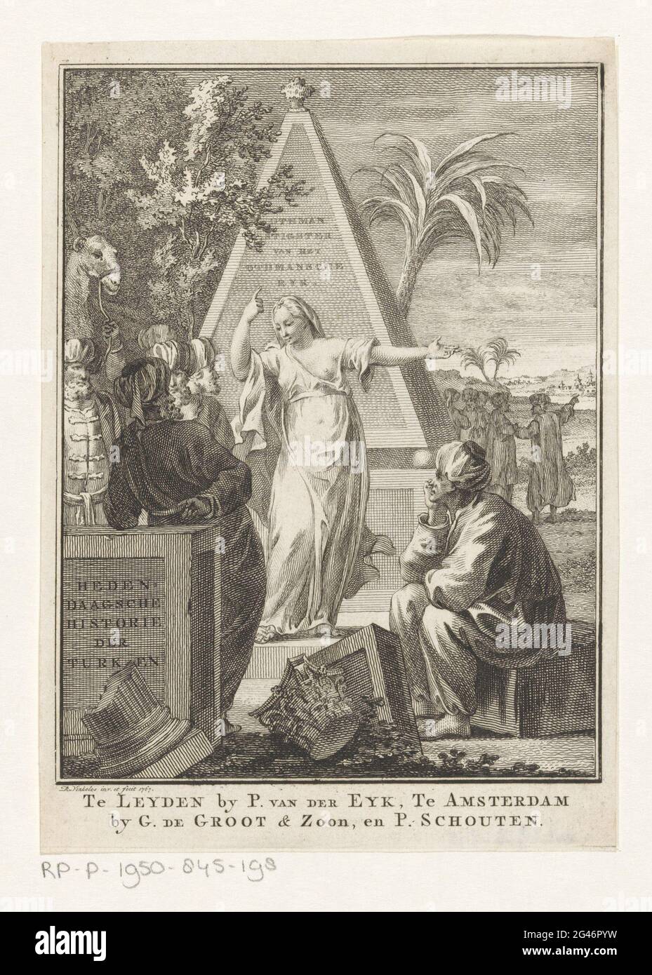 Allegory with Archeology and Turks; Contemporary history of Turks ...