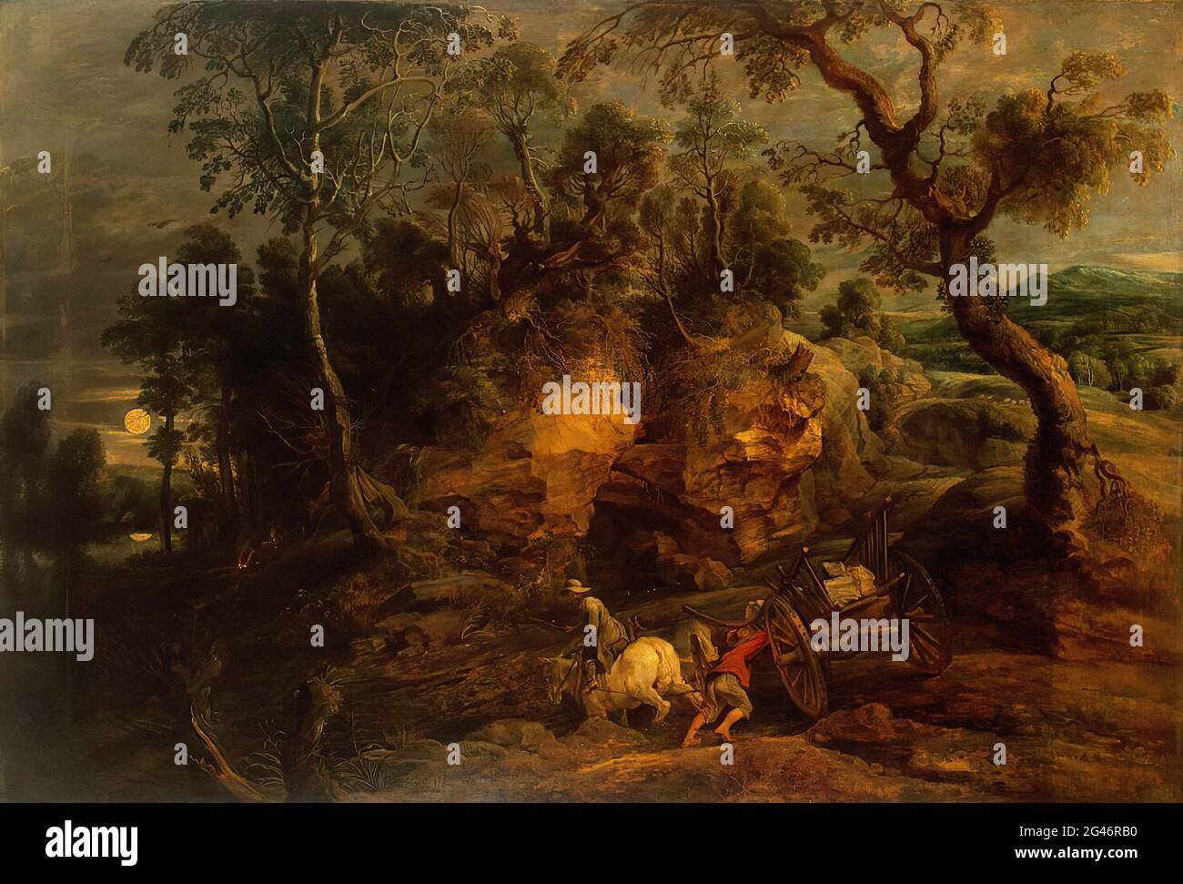 Peter Paul Rubens - Landscape with Stone Carriers C 1620 Stock Photo ...