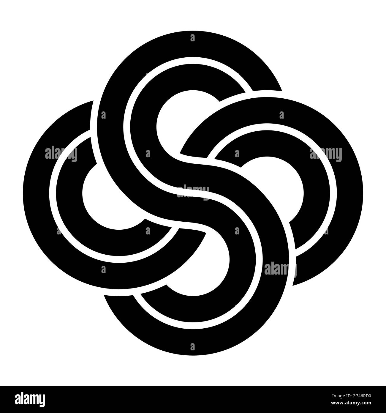 Inverted loop shapes Cut Out Stock Images & Pictures - Alamy