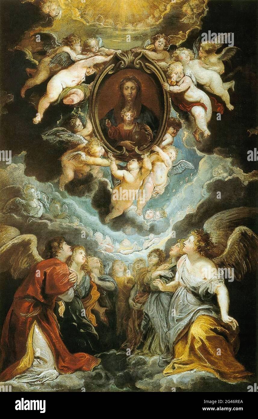 Peter Paul Rubens - Madonna Della Vallicella Adored by Seraphim ...