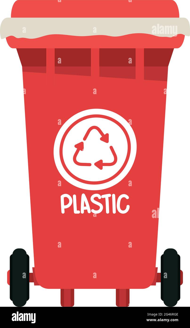 plastic recycling bin Stock Vector Image & Art - Alamy