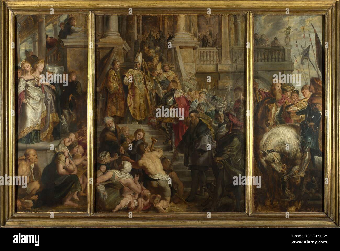 Peter Paul Rubens - Oil Sketch for High Altarpiece St Bavo Ghent Stock Photo - Alamy