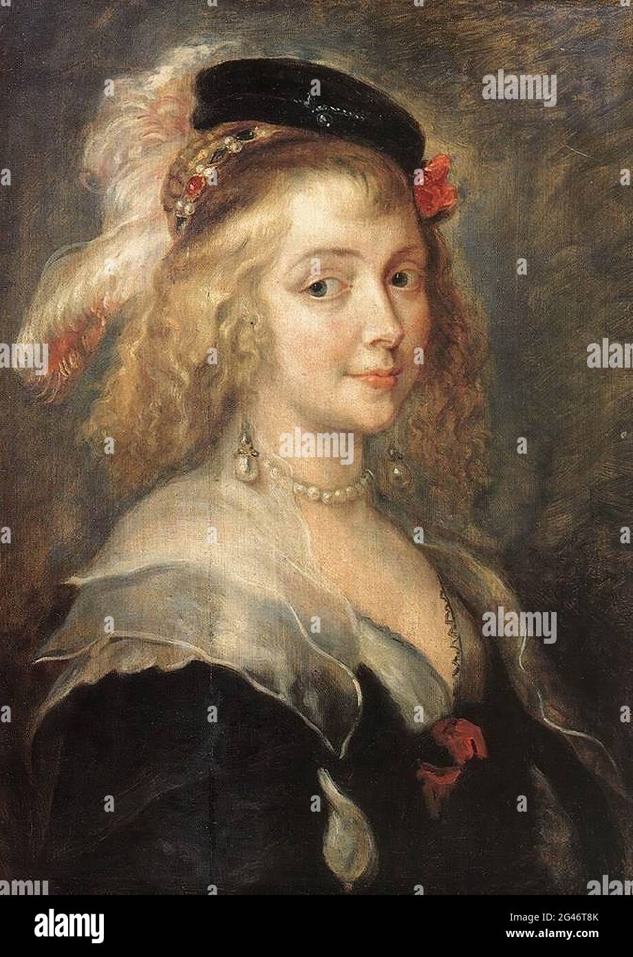 Peter Paul Rubens - Portrait Helen Fourment 1630 Stock Photo - Alamy