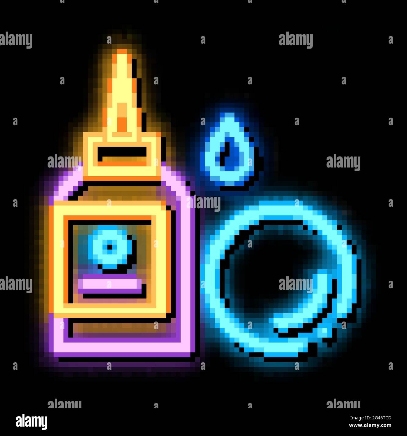 eye drops neon glow icon illustration Stock Vector Image & Art - Alamy