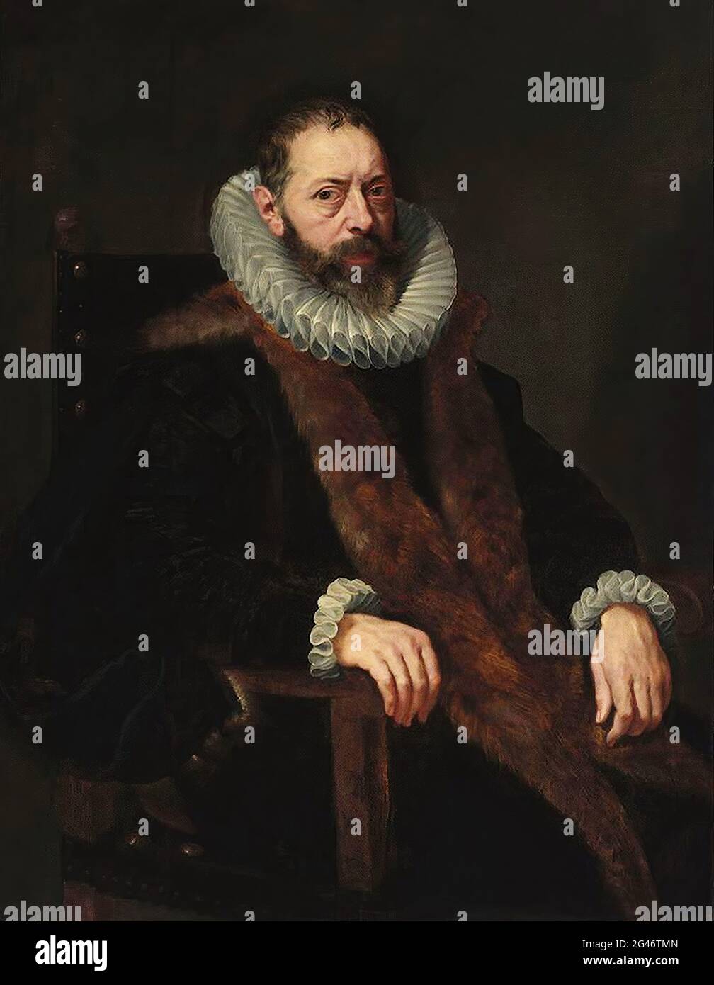 Peter Paul Rubens - Portrait of Rogier Clarisse Stock Photo - Alamy