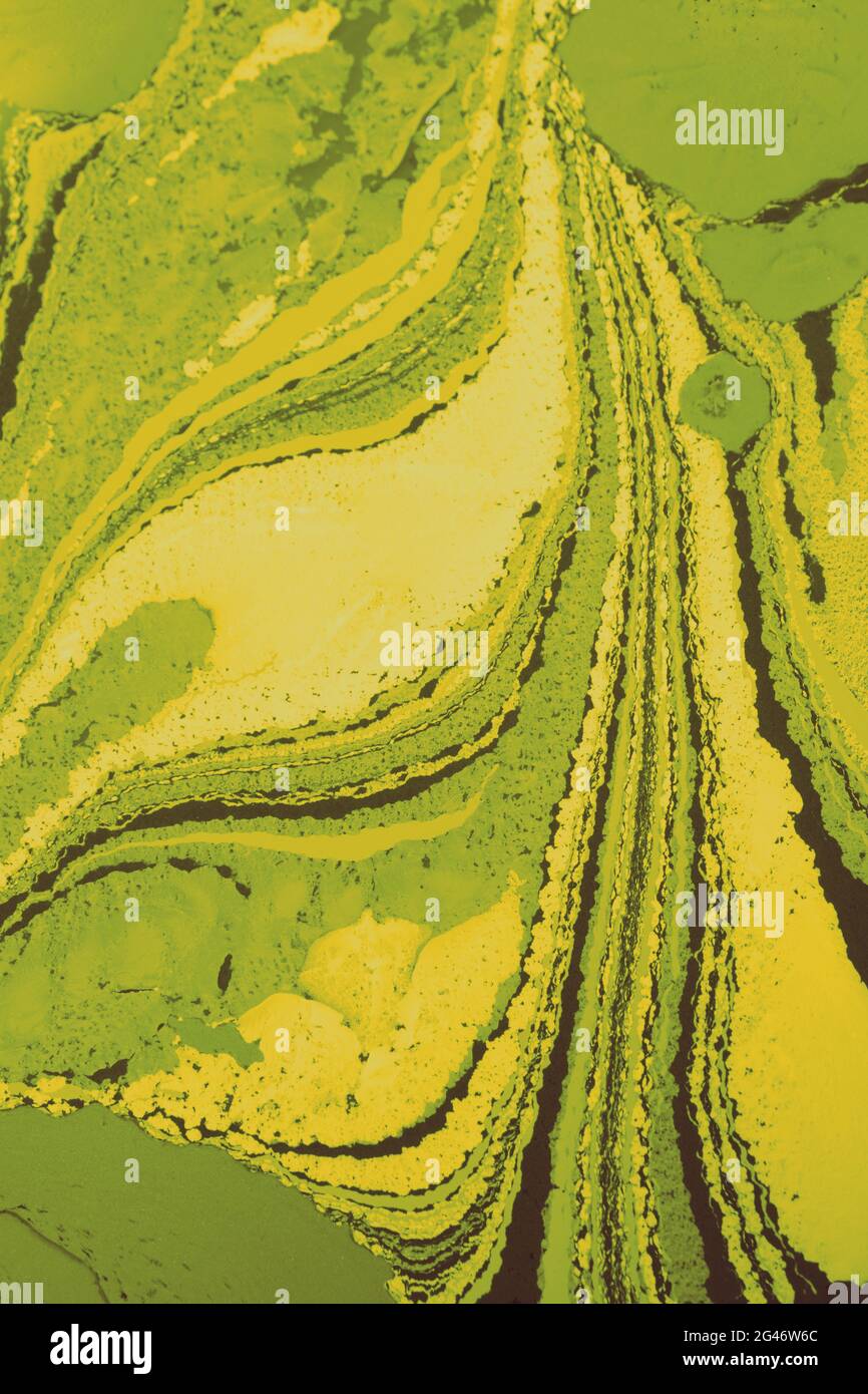 Illustration of a green abstract drawing Stock Photo - Alamy