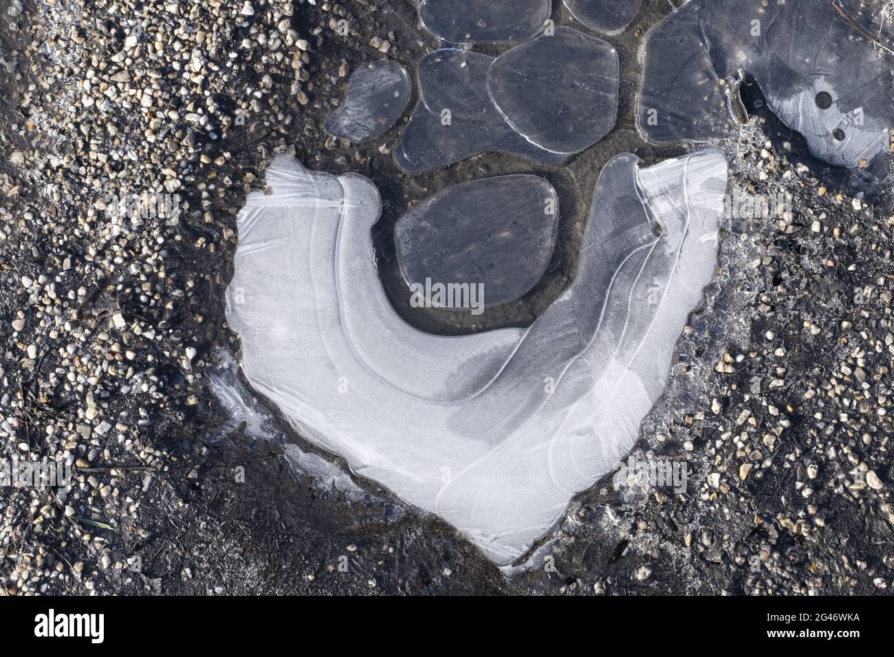 Structure of ice surface Stock Photo - Alamy