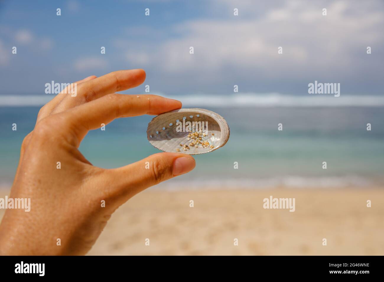 Shell sand beach indonesia hi-res stock photography and images - Alamy