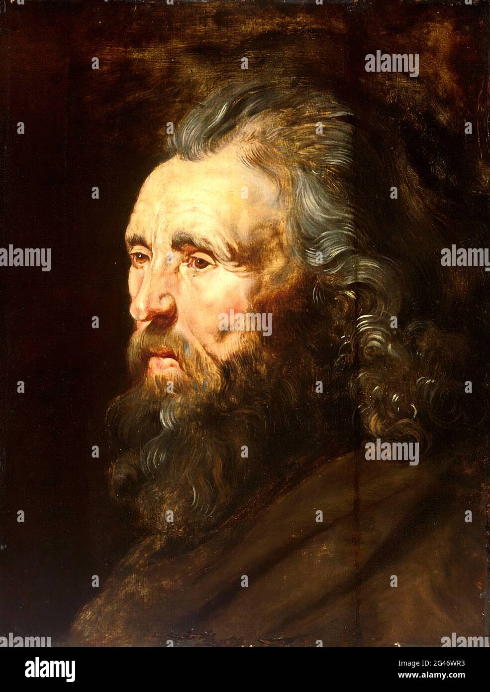 Peter Paul Rubens - Study of a Mans Head Stock Photo - Alamy
