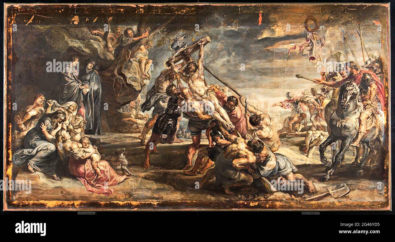 Peter Paul Rubens - the Raising of the Cross Stock Photo - Alamy