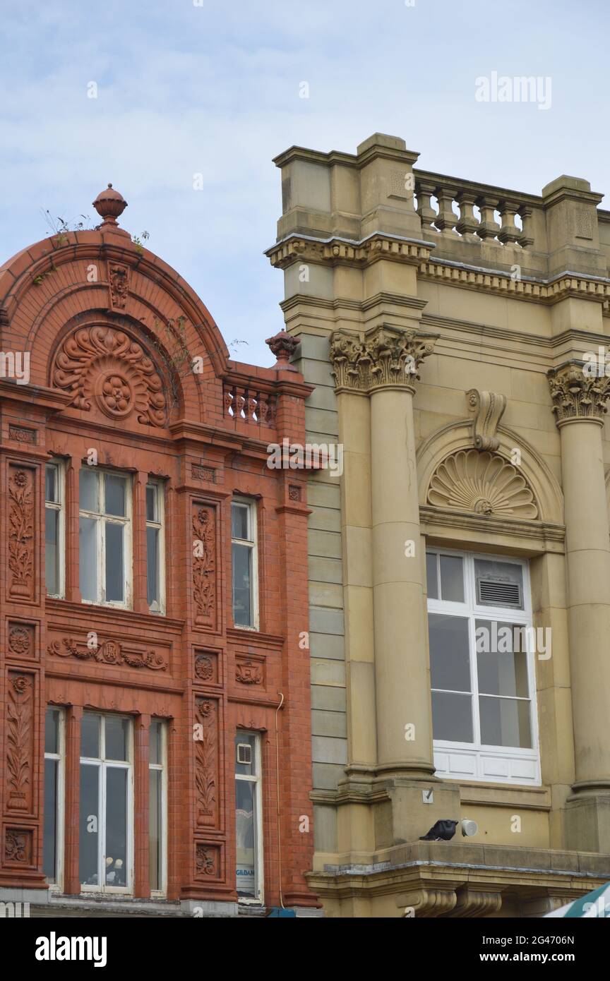 Stockport market buildings Stock Photo - Alamy