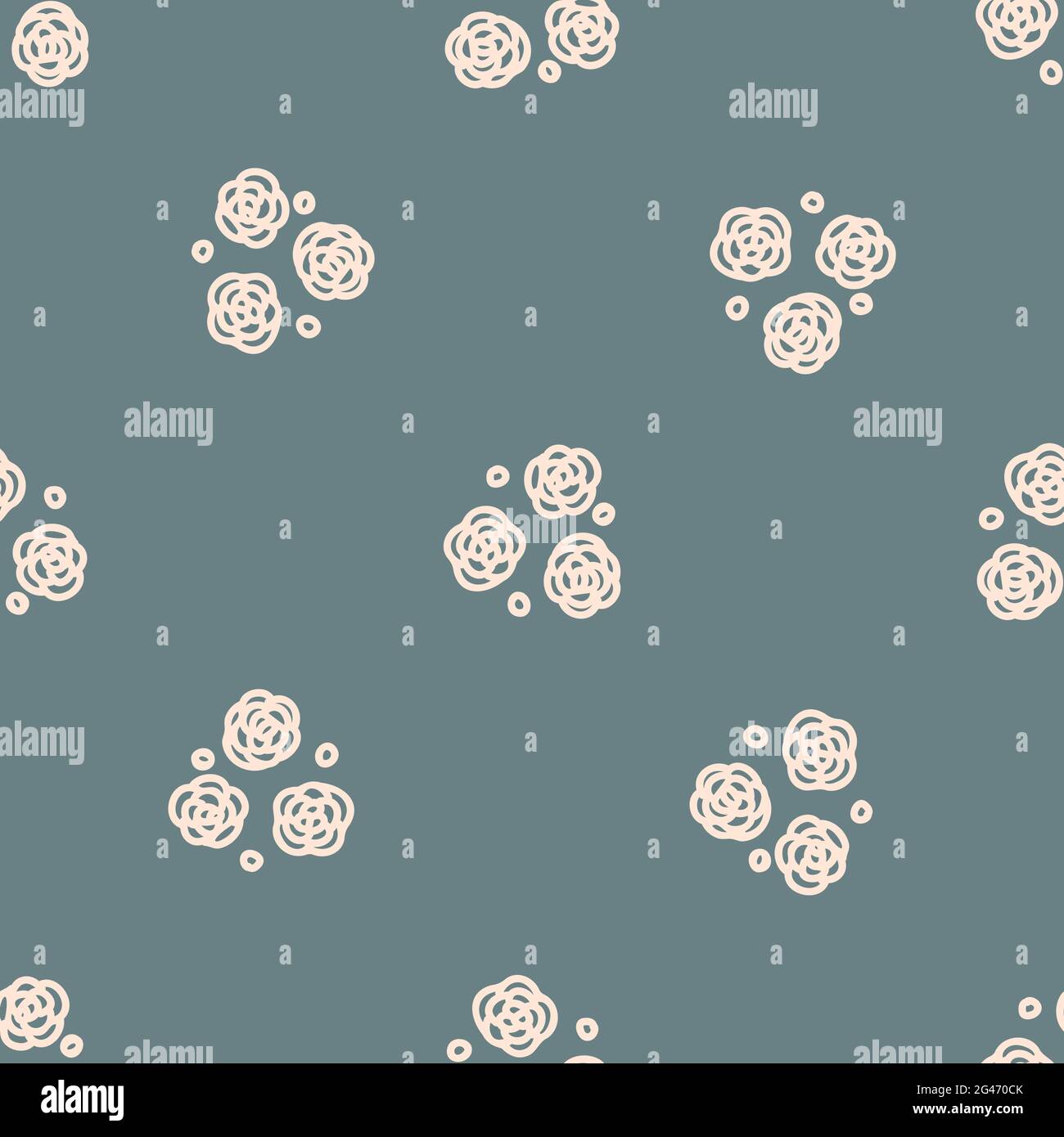 Seamless background flower gender neutral pattern. Whimsical minimal ...